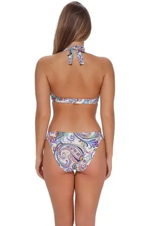 SUNSETS Muse Halter Bikini Swimsuit Top D Cup - Tide Pool Twist