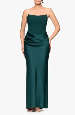 Betsy & Adam Draped Cocktail Dresses
