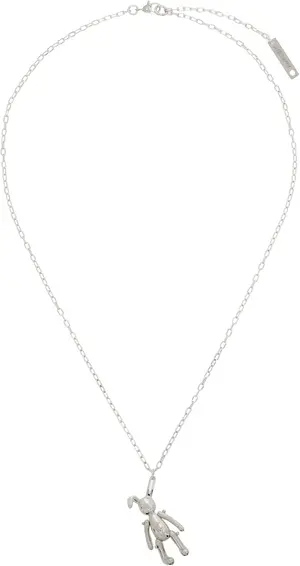 AMBUSH AMBUSH Silver Teddy Bear Charm Necklace - Silver