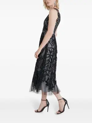 TEMPERLEY LONDON Inez Midi Dress - Black