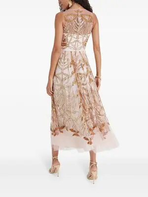 TEMPERLEY LONDON Inez Cocktail Midi Dress - Neutrals