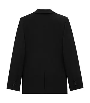 Saint Laurent Wool Tuxedo Blazer - Black