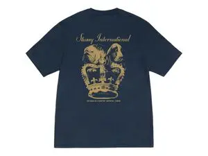 StÜssy Dog Crown Tee Shirt Navy
