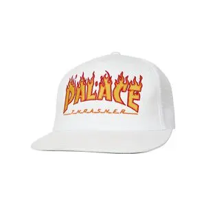 PALACE X Thrasher Trucker Cap - White