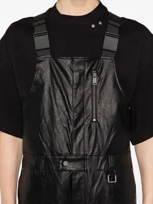 TEAM WANG DESIGN Choices Faux Leather Jumpsuit