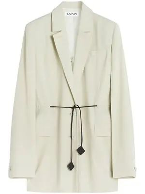LANVIN Virgin Wool Blazer - Neutrals