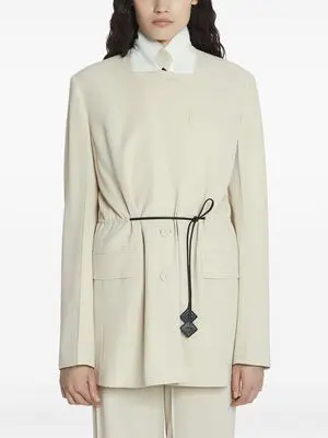 LANVIN Virgin Wool Blazer - Neutrals