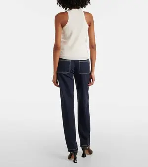 Max Mara Arnes Cotton Tank Top - White