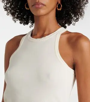 Max Mara Arnes Cotton Tank Top - White