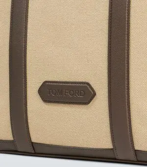 TOM FORD Buckley East West Canvas Tote Bag