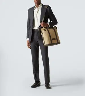 TOM FORD Buckley East West Canvas Tote Bag