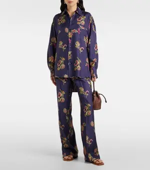 Etro Printed Silk Shirt