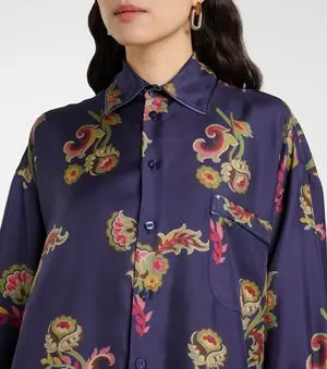 Etro Printed Silk Shirt