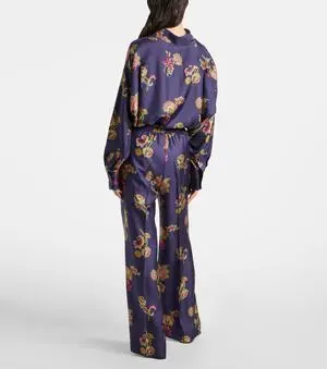 Etro Silk Palazzo Pants