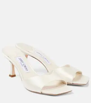 JIMMY CHOO Skye Mules - White