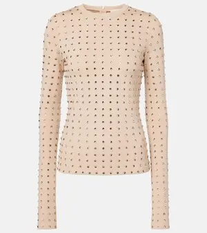 Sportmax Negus Embellished Top - Pink