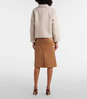 Max Mara Sogno Double-breasted Virgin Wool Jacket