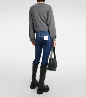 Ag Mid-rise Skinny Jeans - Blue