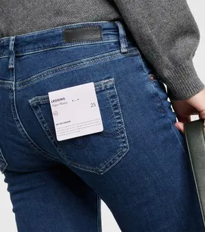 Ag Mid-rise Skinny Jeans - Blue