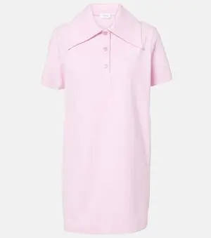 PATOU Logo Cotton Polo Dress - Pink