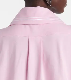 PATOU Logo Cotton Polo Dress - Pink