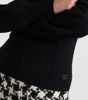 Valentino Garavani Maglia Virgin Wool Sweater - Black