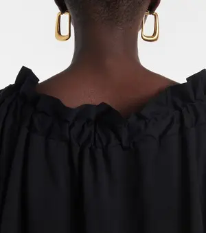 PATOU Cotton Jersey Top - Black