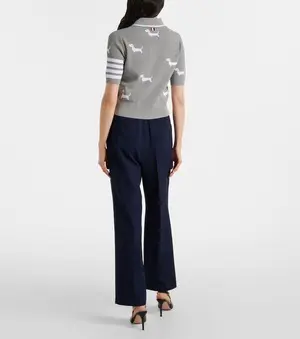 Thom Browne 4-bar Polo Shirt - Grey
