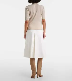 Max Mara Cecina Virgin Wool Turtleneck Sweater - Beige