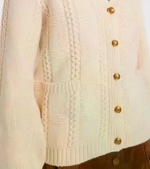 Valentino Garavani Virgin Wool Cardigan - Beige