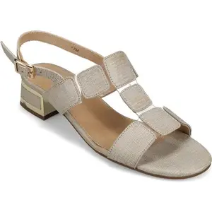 Vaneli Hatty Metallic Slingback Sandal - Perla