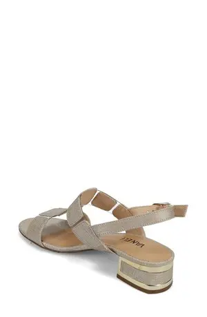 Vaneli Hatty Metallic Slingback Sandal - Perla