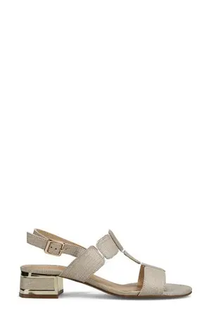 Vaneli Hatty Metallic Slingback Sandal - Perla