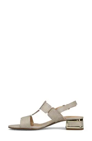 Vaneli Hatty Metallic Slingback Sandal - Perla