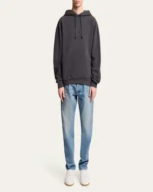 Saint Laurent Fleece Tonal Logo Hoodie