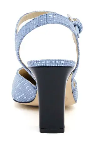 AMALFI BY RANGONI Florentia Cap Toe Pumps - Blue Software/ Black