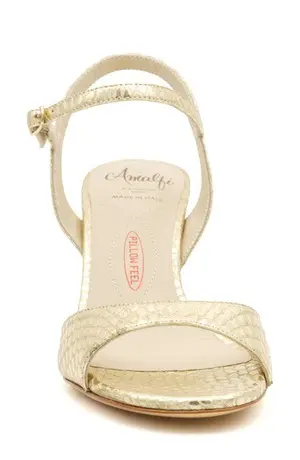 AMALFI BY RANGONI Lapo Ankle Strap Sandal - Platino Alabama