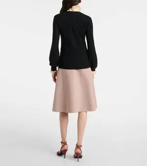 Valentino Garavani Maglia Virgin Wool Sweater - Black