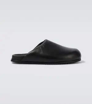 Rick Owens Granola Leather Mules - Black