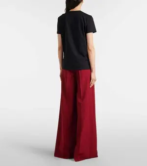 Max Mara Papaia Logo T-shirt - Black