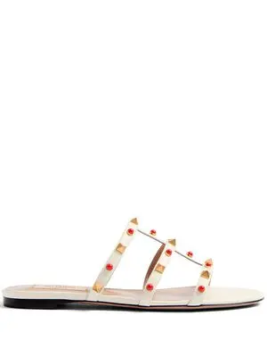 Valentino Garavani Rockstud Sandals - Neutrals