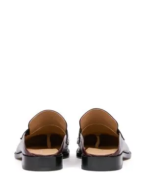 MAISON MARGIELA Tabi Leather Mules - Red