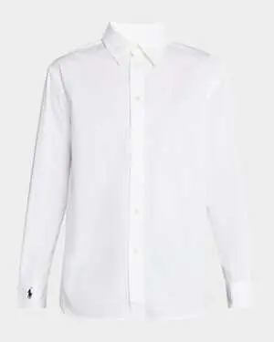 Polo Ralph Lauren Polo Ralph Lauren Cotton Button-Front Shirt - White