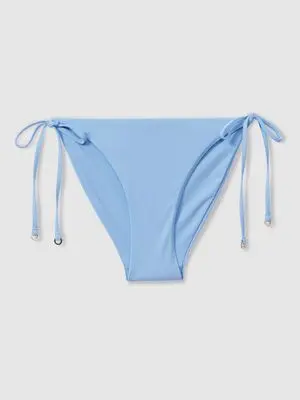 REISS Riah Bikini Bottom - Powder Blue