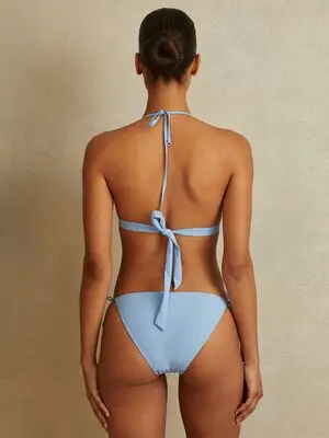 REISS Riah Bikini Bottom - Powder Blue
