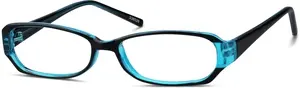 Zenni Oval Full Rim Eyeglasses - Blue