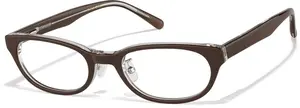 Zenni Oval Full Rim Eyeglasses - Brown