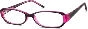 Zenni Oval Full Rim Frame Eyeglasses Purple