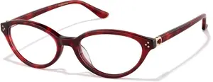 Zenni Oval Full Rim Eyeglasses - Red Tortoiseshell