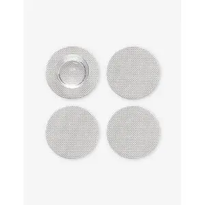 CHILEWICH Basketweave Mist Woven Coasters Set Of Four - White
